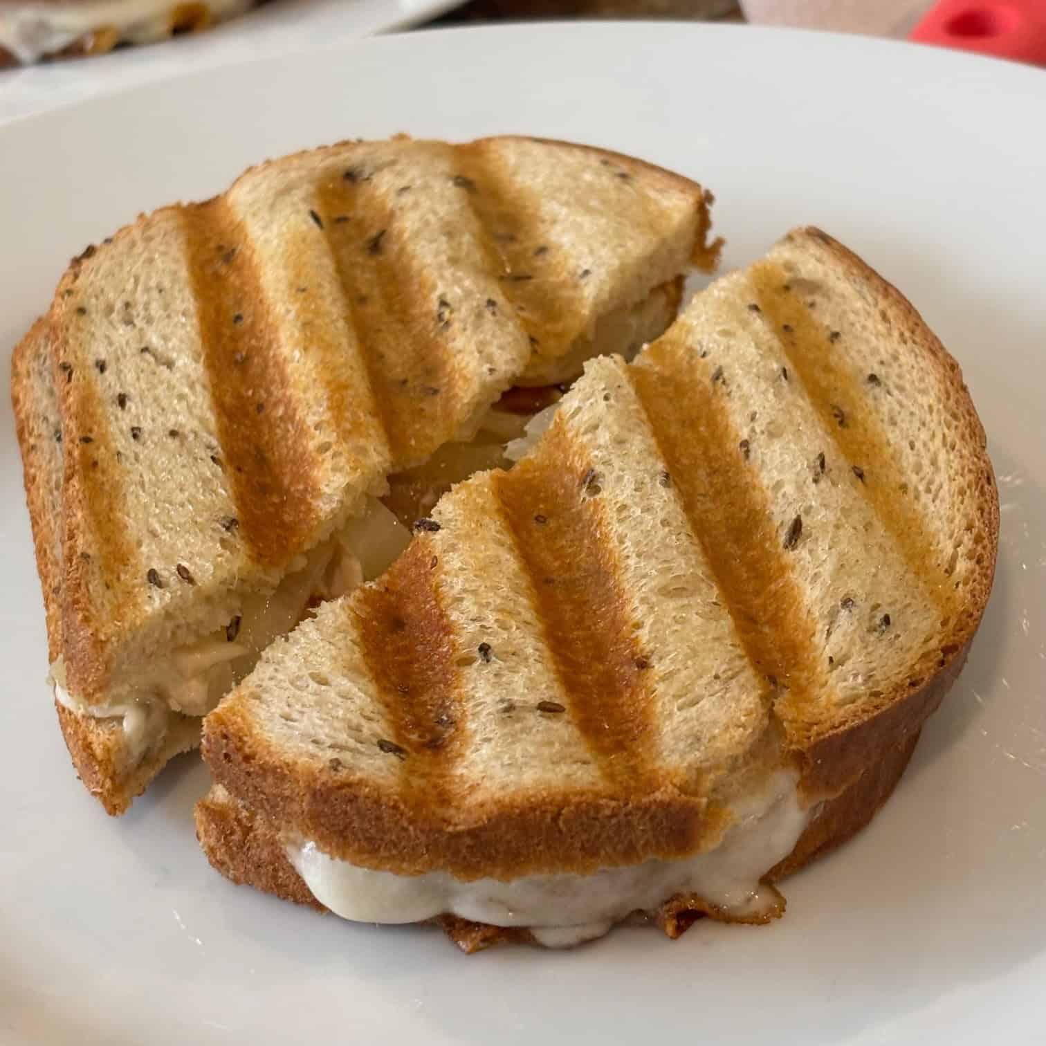 Chicken Panini with Fresh Mozzarella & Sauteed Onions - Bread Dad