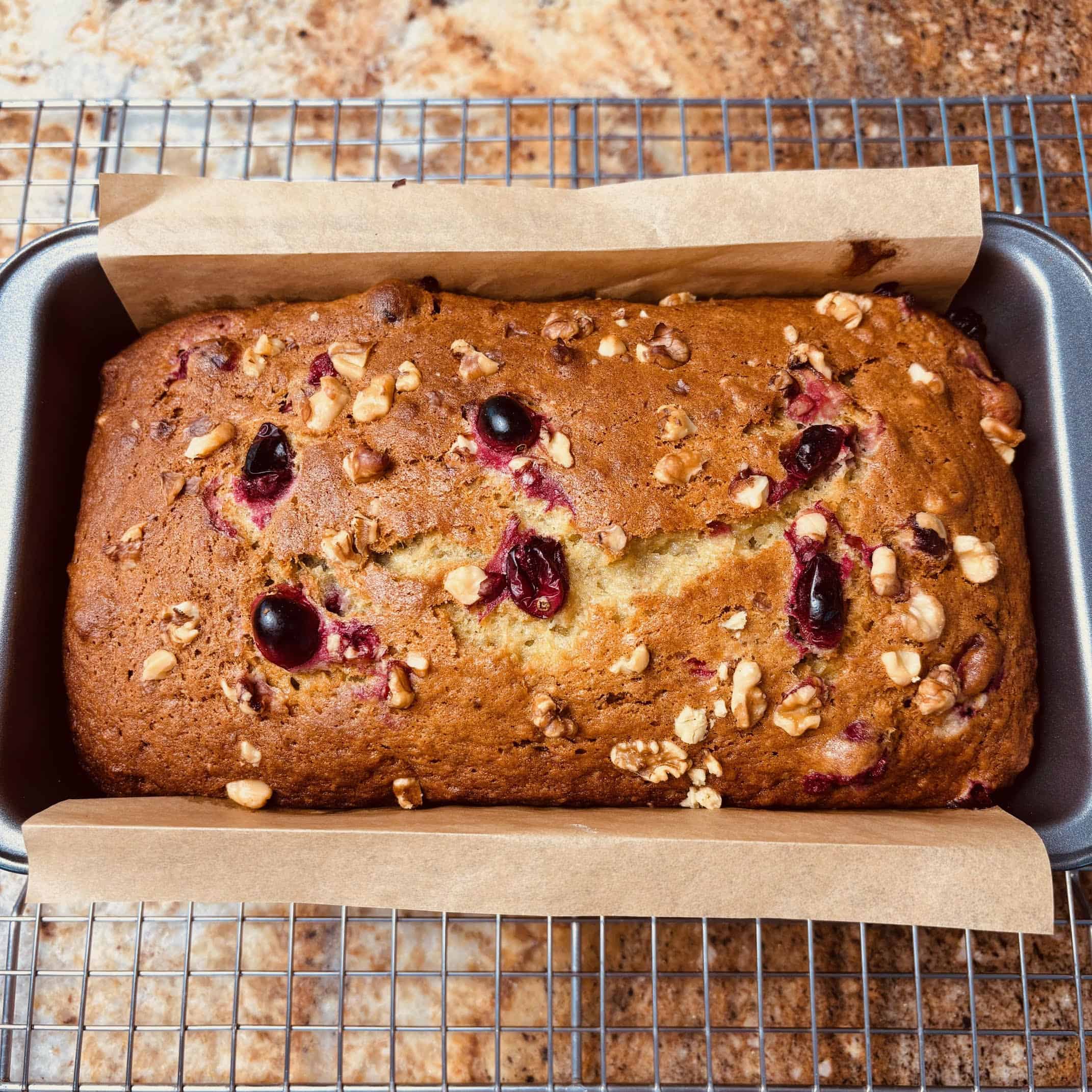 Cranberry Banana Nut Bread - Bread Dad